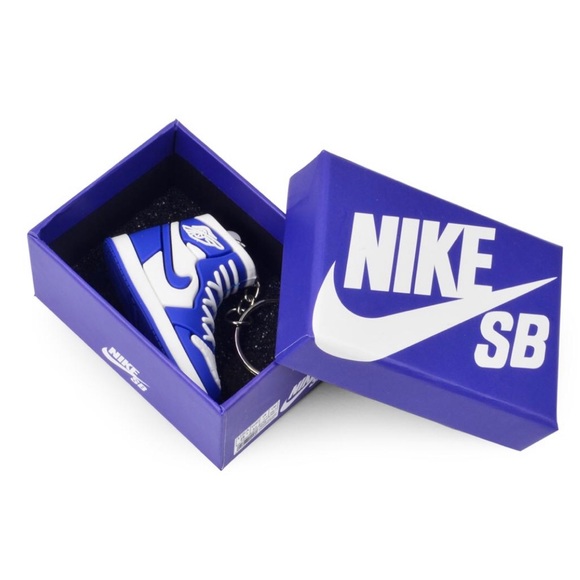 Nike | Accessories | Nike Shoes Blue White 3d Key Chain With Box | Poshmark
